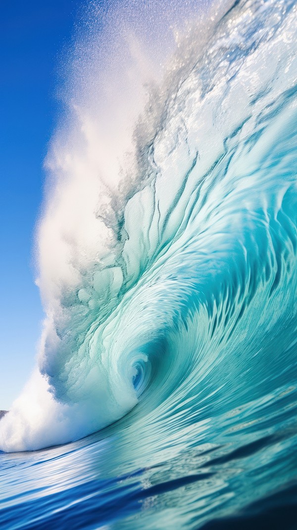 beautiful wave scene outdoors nature | Premium Photo - rawpixel