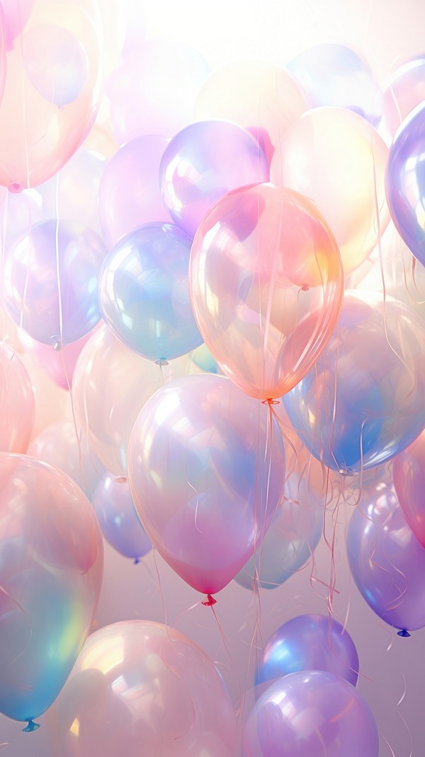 Balloons party backgrounds celebration. . | Premium Photo Illustration ...
