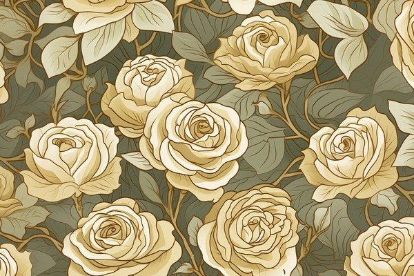 Roses art wallpaper pattern. AI | Premium Photo Illustration - rawpixel