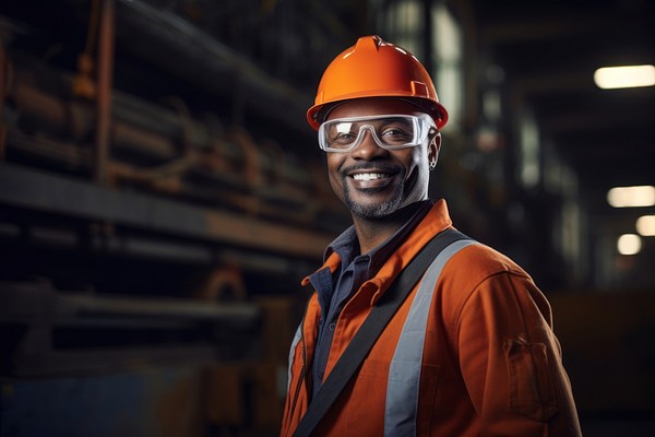 Engineering portrait factory hardhat. | Premium Photo - rawpixel