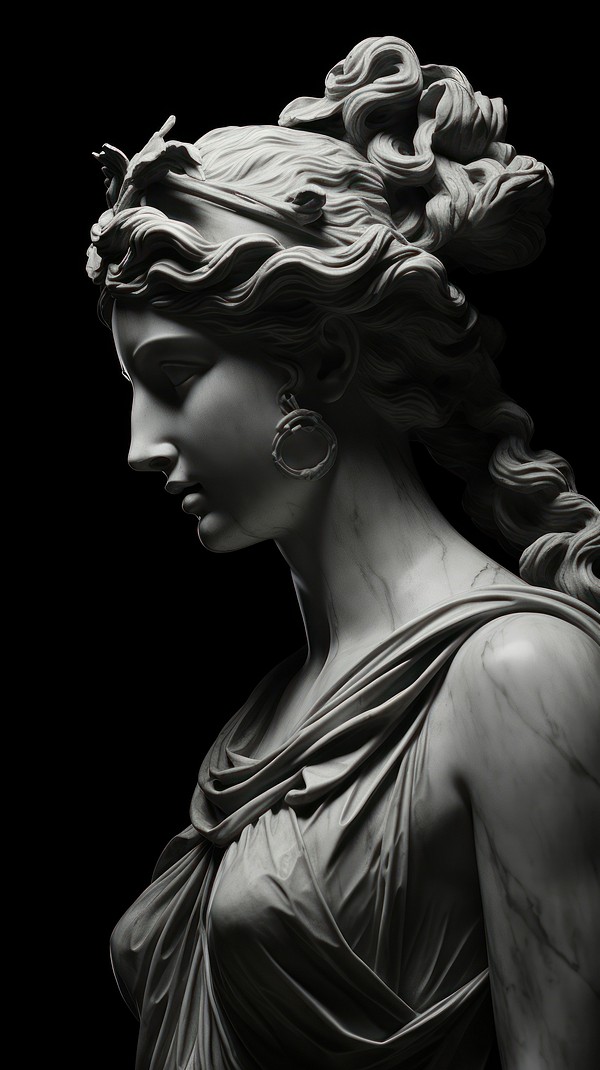 Monochrome greek marble sculpture statue | Premium Photo - rawpixel