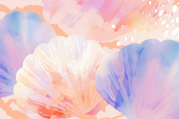 Abstract memphis shell illustration backgrounds | Free Photo ...