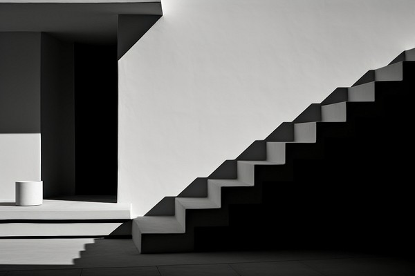 Minimal space architecture staircase building. | Free Photo - rawpixel