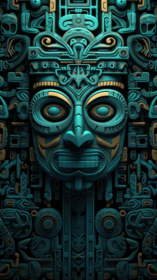 Aztec serene totem representation architecture. | Premium Photo ...