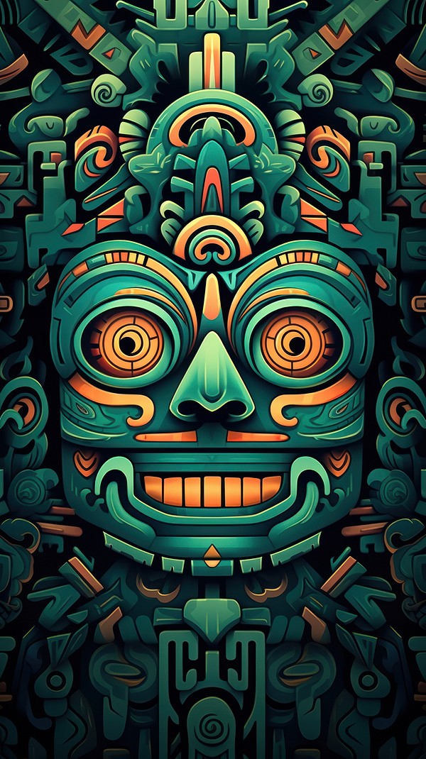 Aztec serene totem representation architecture. | Premium Photo ...