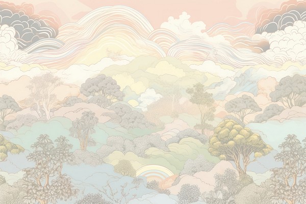 Rainbow landscape outdoors nature. AI | Free Photo Illustration - rawpixel