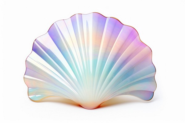 Shell seashell clam white background. | Premium Photo - rawpixel