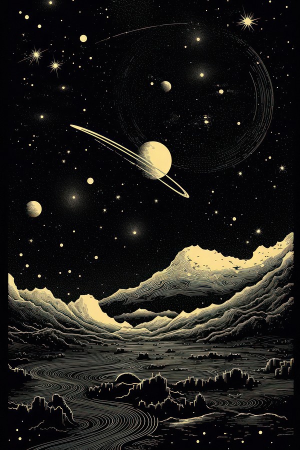 Solar system nature astronomy science. | Premium Photo Illustration ...