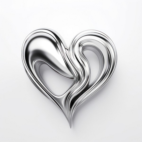 heart jewelry silver shape | Free Photo Illustration - rawpixel