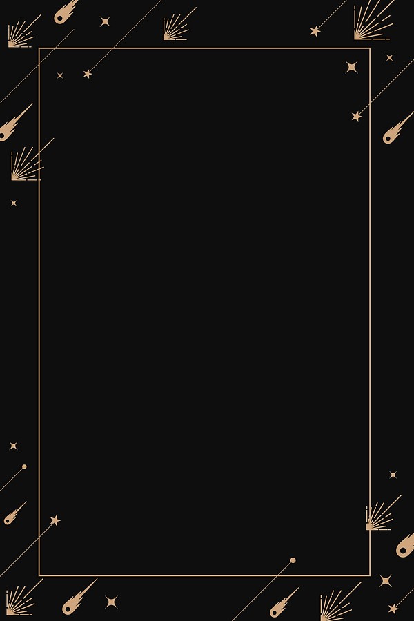 Black frame background, simple gold | Premium Vector - rawpixel