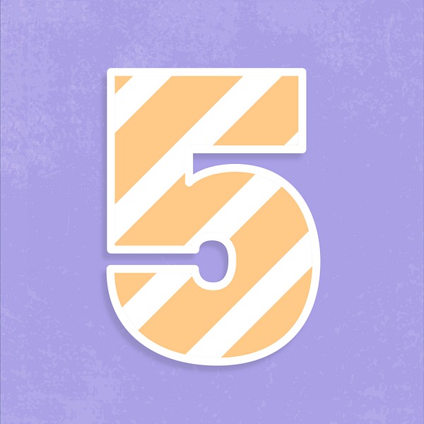 Font five typography psd strip | Free PSD - rawpixel