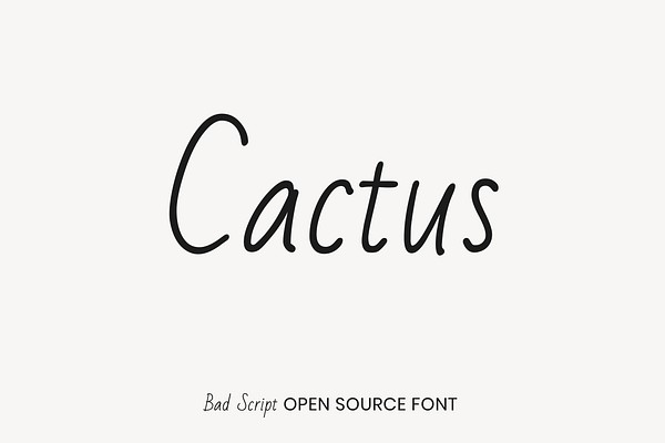 Bad Script open source font | Free Font Add-on - rawpixel