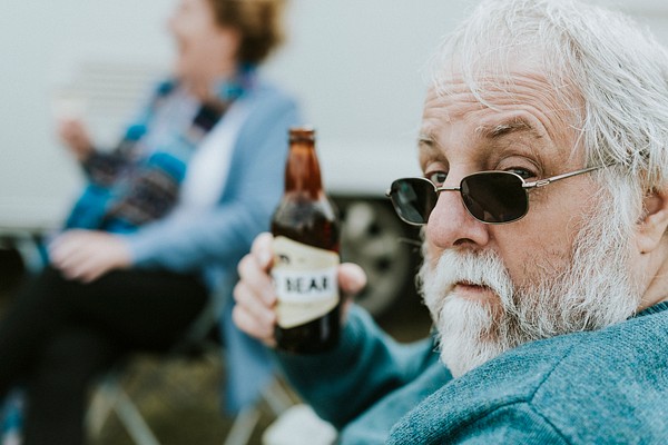 Senior man bottle beer | Premium Photo - rawpixel