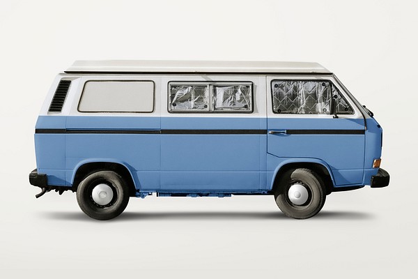 Old blue van, classic car | Premium PSD - rawpixel