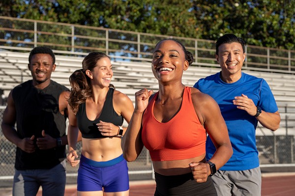 Friends jogging together, group runners | Premium Photo - rawpixel