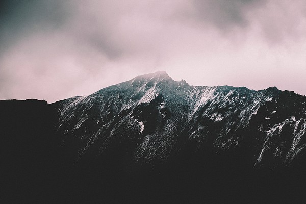 Beautiful summit with pink sky | Free Photo - rawpixel