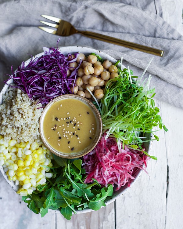 Colorful assorted salad 7 types | Free Photo - rawpixel