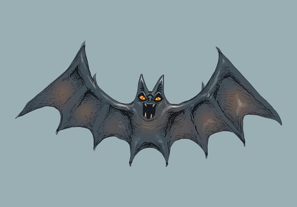 Illustration of a bat icon | Premium PSD Illustration - rawpixel