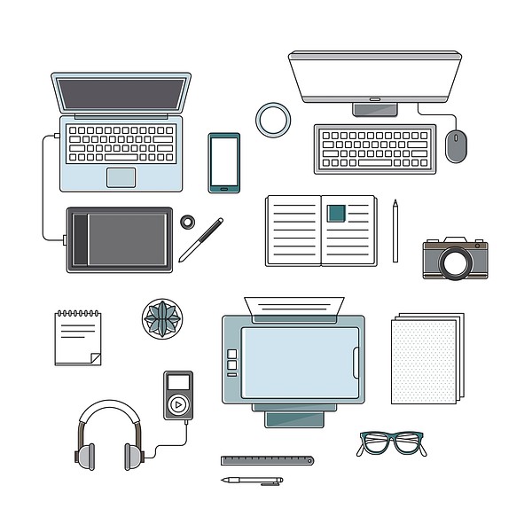 Vector set of digital devices | Free Vector - rawpixel