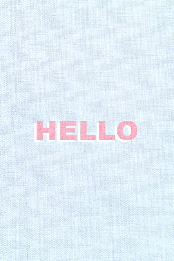 Hello greeting word message typography | Free Photo - rawpixel