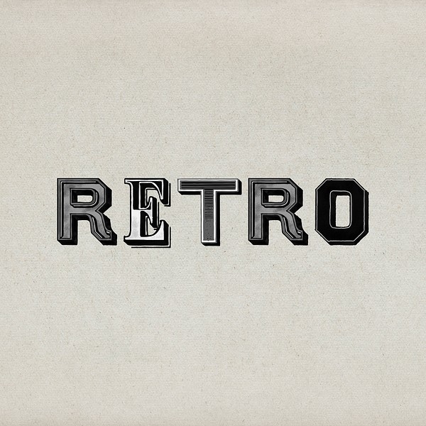 Retro text 3d word design | Premium PSD - rawpixel