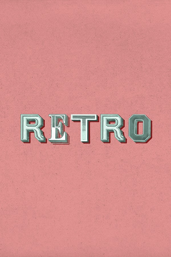 Retro word clipart vintage typography | Premium PSD - rawpixel