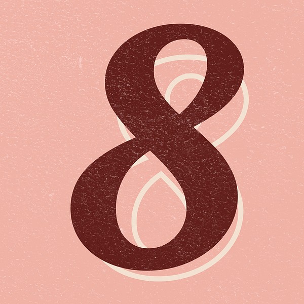 Number eight sign symbol icon | Premium PSD - rawpixel