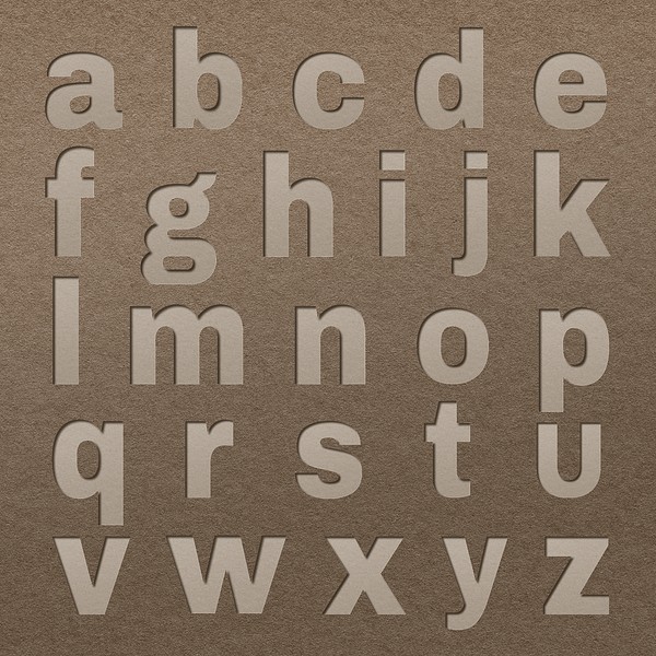 Paper cut alphabet set psd | Premium PSD - rawpixel