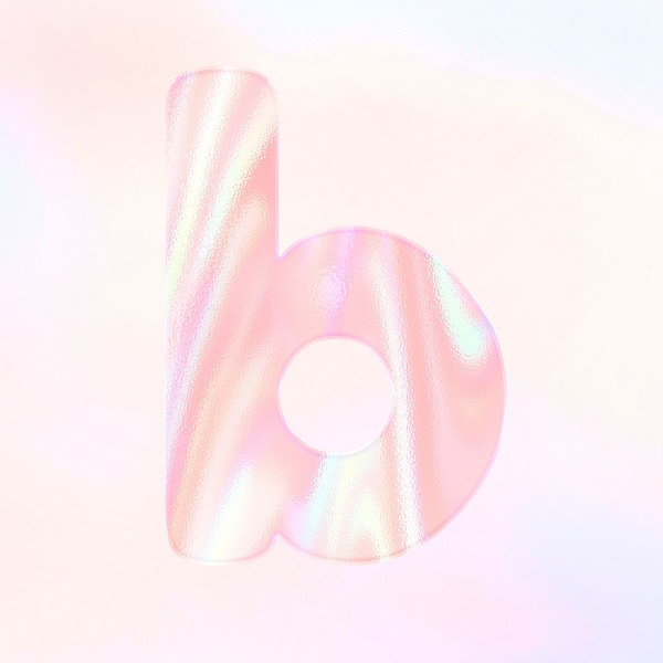 Shiny letter b psd alphabet | Premium PSD - rawpixel