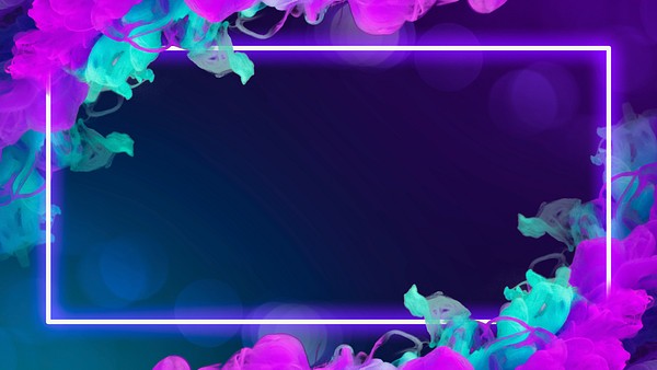 Smoke effect neon frame gradient | Premium Photo - rawpixel
