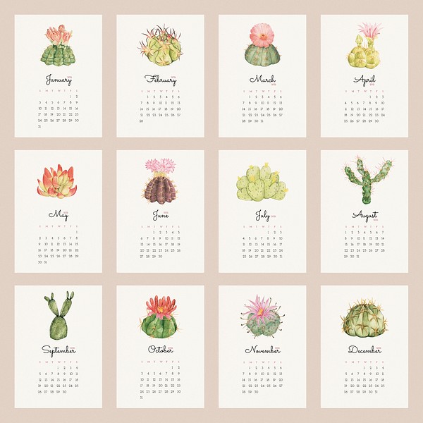 Calendar 2021 printable template psd | Premium PSD - rawpixel