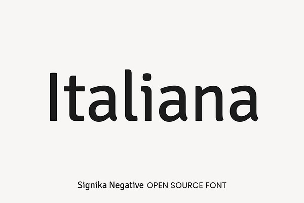 Signika Negative Open Source Font | Free Font Add-on - rawpixel