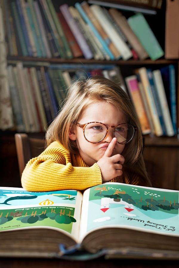Adorable Cute Girl Reading Storytelling | Free Photo - rawpixel