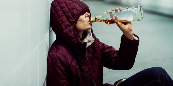 Homeless Alcoholic Drinking Alcohol Sitting | Premium Photo - rawpixel