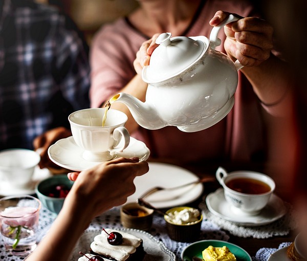 Friends Gathering Together Tea Party | Premium Photo - rawpixel