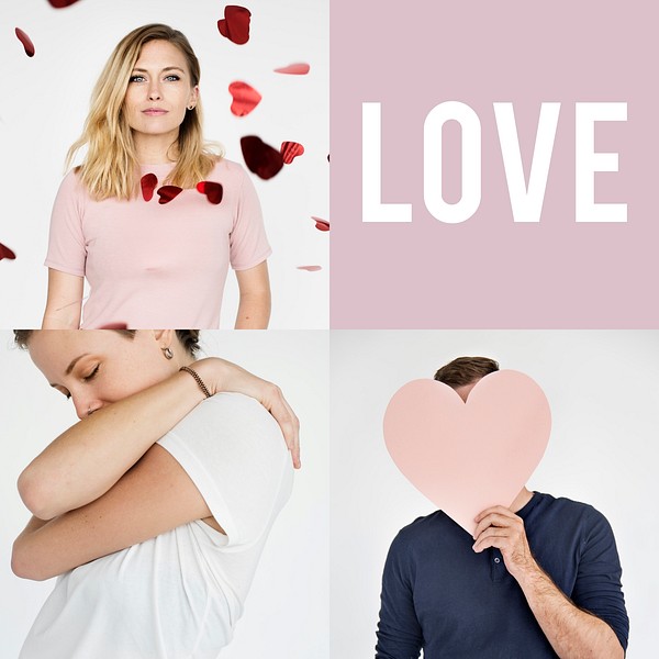 Set portraits love concepts | Premium Photo - rawpixel