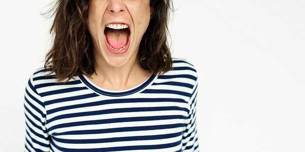 Woman Face Scream Expression Emotion | Premium Photo - rawpixel