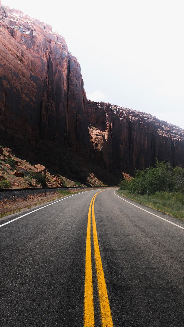 Road mobile wallpaper background, scenic | Free Photo - rawpixel