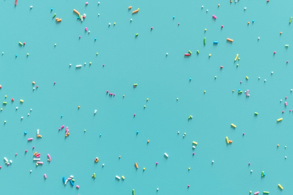 Blue wallpaper with sprinkles | Premium Photo - rawpixel