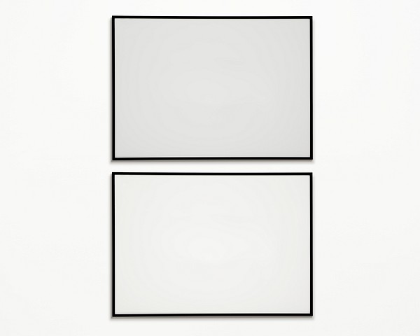 Two photo frames isolated on white | Premium PSD Mockup - rawpixel