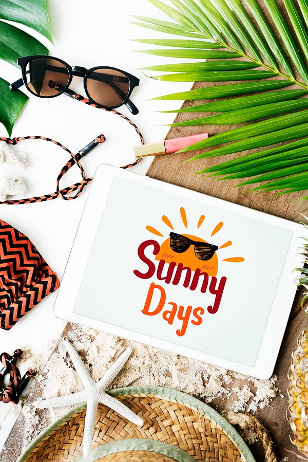 Summer advertisement on a digital | Free Photo - rawpixel