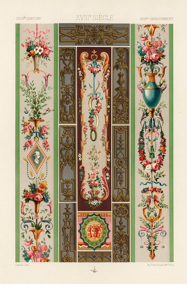 18th Century pattern. Digitally enhanced | Free Photo Illustration ...