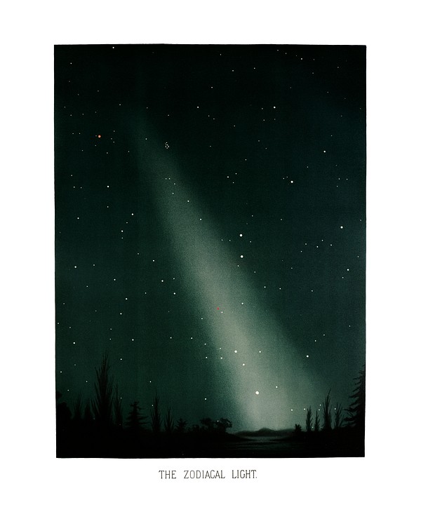 zodiacal light Trouvelotillustration wall art | Premium Photo - rawpixel