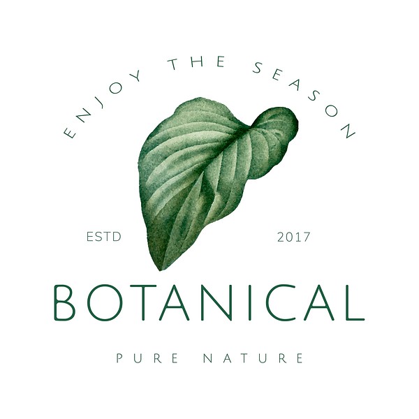 Botanical pure nature logo vector | Premium Vector - rawpixel