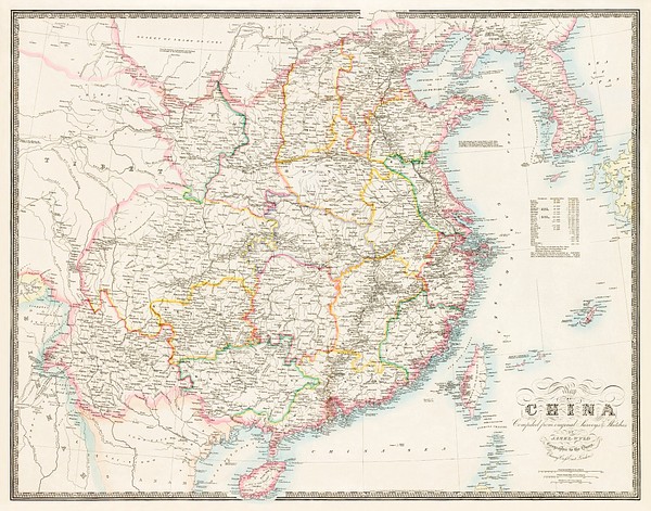 Map China (1848) James Wyld | Free Photo Illustration - rawpixel