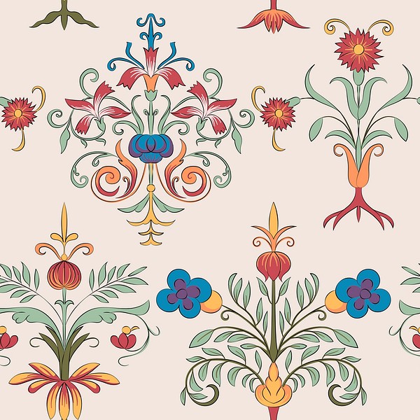 Vintage flourish pattern | Free Vector - rawpixel