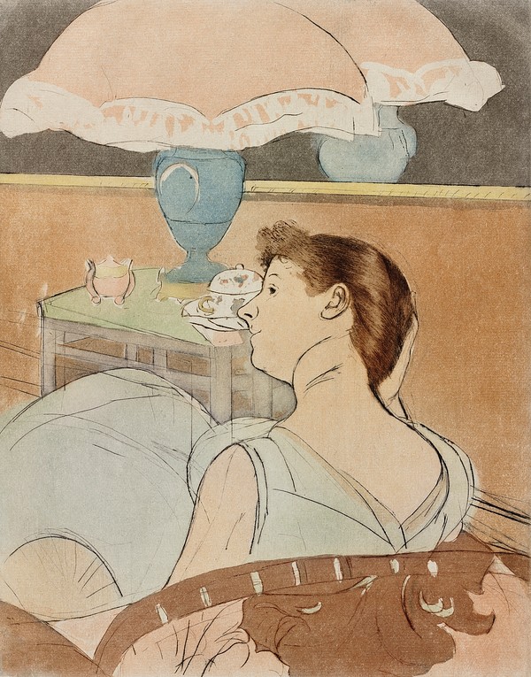 Lamp (1890–1891) Mary Cassatt. Original | Free Photo Illustration ...