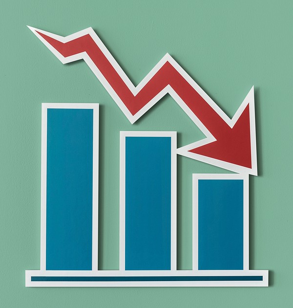 Declining business report bar chart | Free Photo - rawpixel
