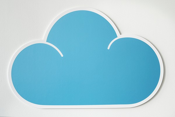 Blue cloud cut out icon | Free Photo - rawpixel