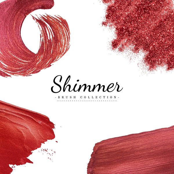Red shimmer bush collection vector | Premium Vector - rawpixel